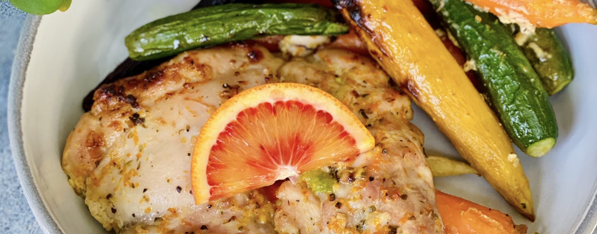 Blood Orange Chicken with Seasonal Veggies - Baking with Nessa