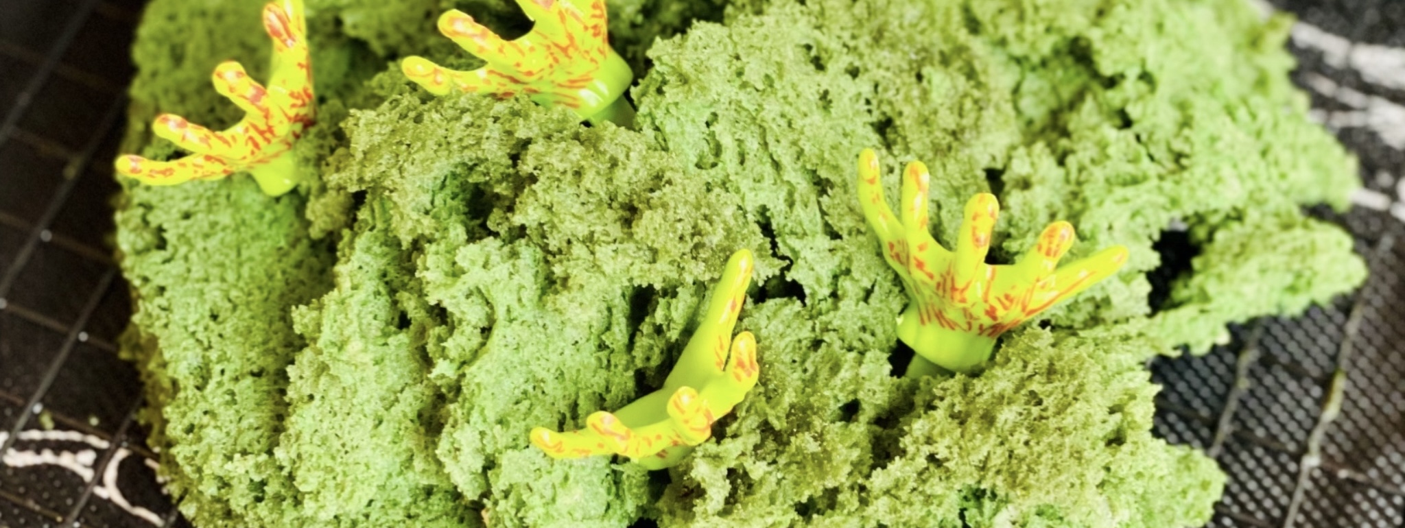 Edible Green Moss | Halloween - Baking with Nessa
